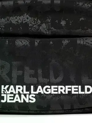 Karl Lagerfeld All-over Logo Print Camera Bag