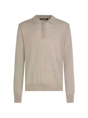Karl Lagerfeld Long-sleeved Polo Shirt