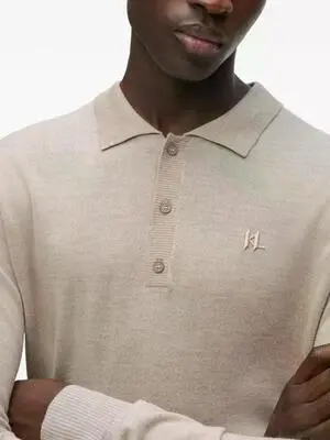 Karl Lagerfeld Long-sleeved Polo Shirt
