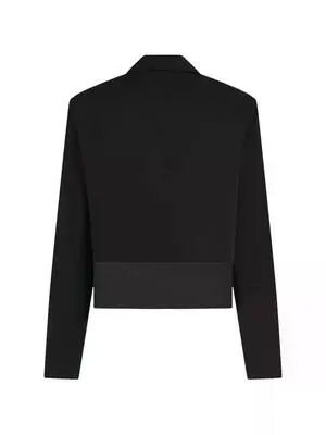 Karl Lagerfeld Cropped Blazer With Buckle Detail