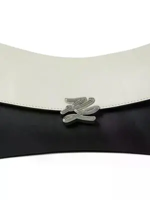 Karl Lagerfeld K/autograph Twist Elongated Shoulder Bag - Black