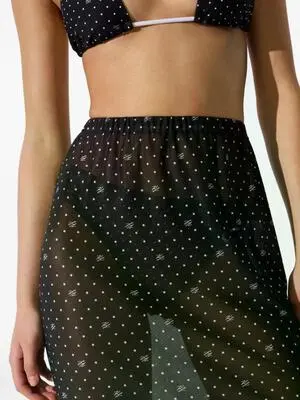 Karl Lagerfeld Polka-dot Mesh Pareo
