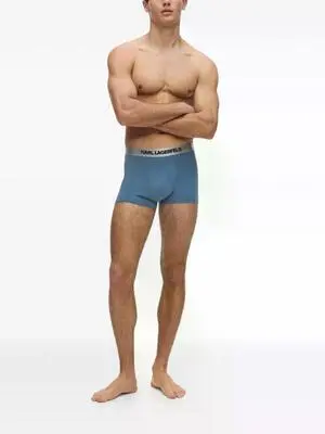 Karl Lagerfeld Metallic Logo Trunks – 3-pack