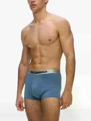 Karl Lagerfeld Metallic Logo Trunks – 3-pack
