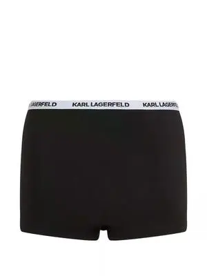 Karl Lagerfeld Essential Logo-detail Cotton Boxer Shorts