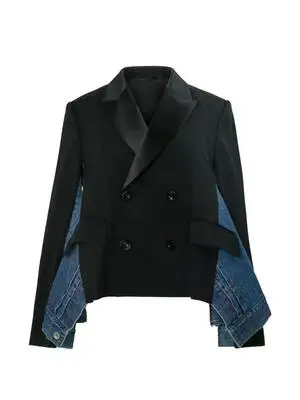 Sacai Wool Suiting X Denim Jacket