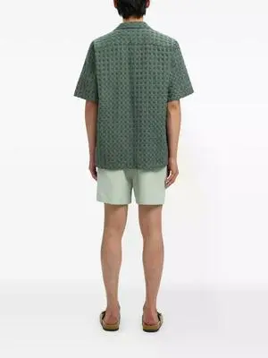 SELECTED Textured Revere Collar Short Sleeve Shirt