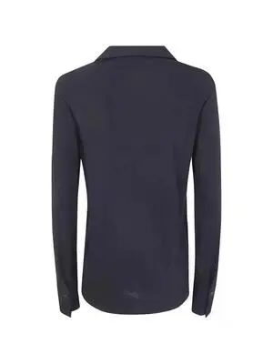 Filippa K V-neck Long-sleeve T-shirt With Spread Collar
