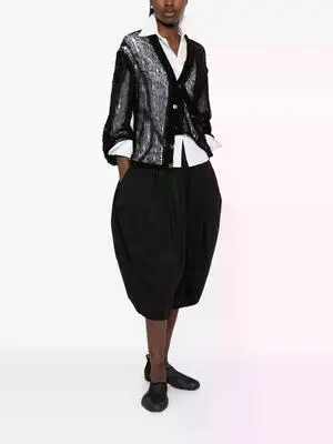 Comme Des Garçons Elasticated Waistband Drop-crotch Trousers