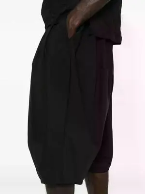 Comme Des Garçons Elasticated Waistband Drop-crotch Trousers