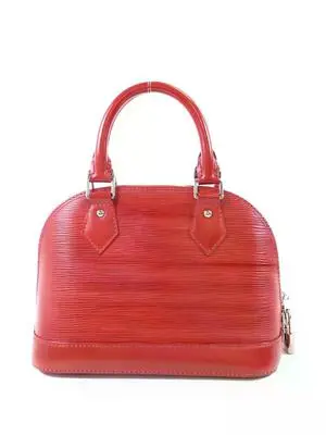 LOUIS VUITTON Epi Alma Bb Leather Tote Bag - Red