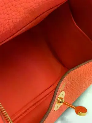 Hermès Mini Lindy Shoulder Bag - Orange