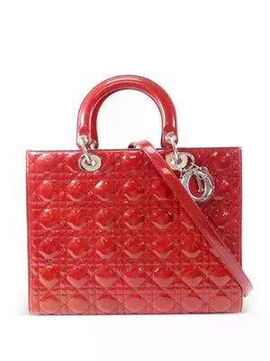 Dior Lady Tote Bag - Red
