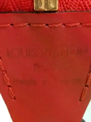 LOUIS VUITTON Detachable Strap Leather Bag - Red