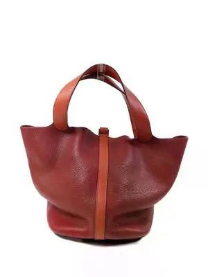 Hermès Gm Picotin Leather Tote Bag - Red