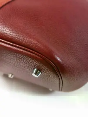 Hermès Gm Picotin Leather Tote Bag - Red