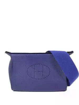 Hermès Videpoches Togo-leather Crossbody Bag - Blue