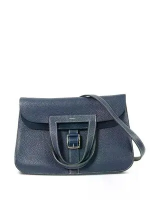 Hermès Halzan Shoulder Bag - Blue