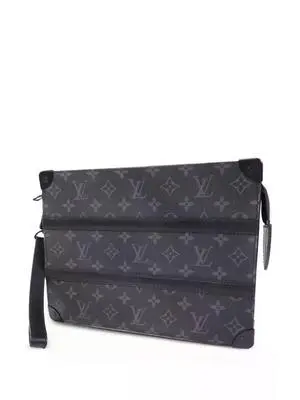 LOUIS VUITTON Trunk Pochette Monogram Eclipse Clutch Bag