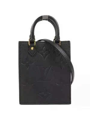 LOUIS VUITTON Petit Sac Plat Tote Bag - Black