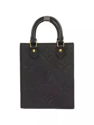 LOUIS VUITTON Petit Sac Plat Tote Bag - Black