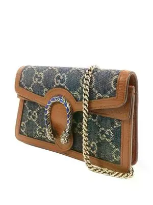 Gucci Mini Dionysus Shoulder Bag In Gg Supreme Canvas - Blue