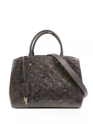 LOUIS VUITTON Bb Montaigne Monogram Empreinte Tote Bag