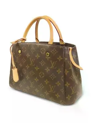 LOUIS VUITTON Bb Montaigne Monogram Shoulder Bag - Brown
