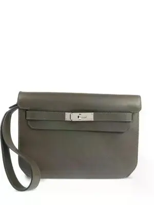 Hermès 25 Kelly Dépêches Clutch Bag - Grey