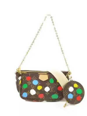 LOUIS VUITTON Monogram Yayoi Kusama Multi Pochette Shoulder Bag