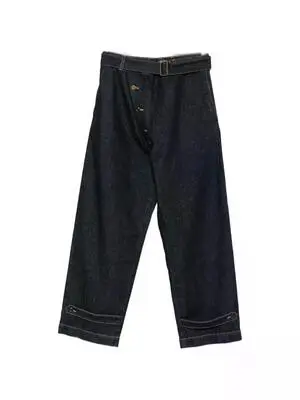 CULTURA Asymmetric Fastening Buttoned-cuff Jeans