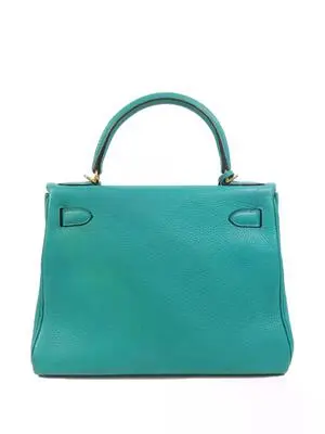 Hermès Kelly 28 Leather Tote Bag - Blue