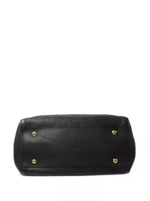 LOUIS VUITTON Montaigne Gm Monogram Empreinte Tote Bag - Black