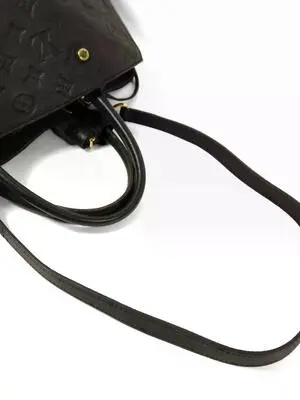 LOUIS VUITTON Montaigne Gm Monogram Empreinte Tote Bag - Black