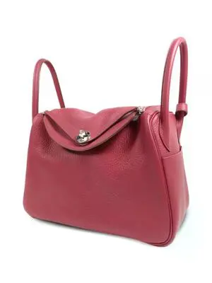 Hermès Lindy Leather Tote Bag - Red
