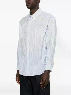 ACUPUNCTURE 1993 Striped Panelled Shirt
