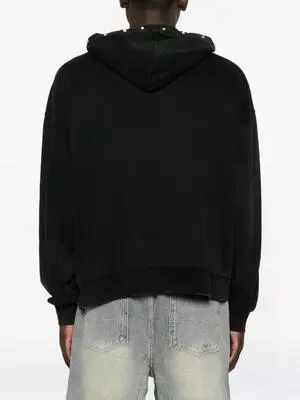 ACUPUNCTURE 1993 Stud-embellished Jersey Hoodie