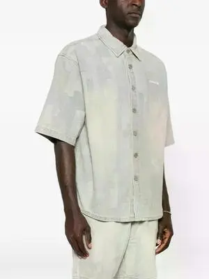 ACUPUNCTURE 1993 Patchwork-effect Short-sleeve Shirt