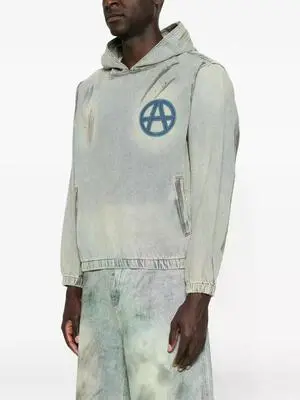 ACUPUNCTURE 1993 Distressed Logo Patch Hoodie