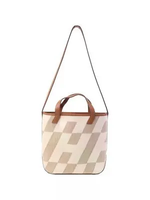 Hermès Cabas H En Biais 27 Two-way Handbag