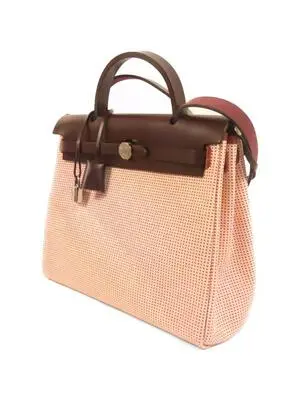 Hermès Pm Herbag Canvas Handbag
