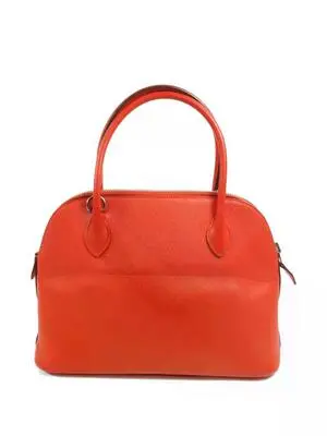 Hermès Bolide 27 Leather Two-way Handbag - Red