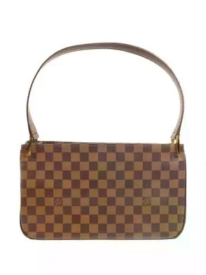 LOUIS VUITTON Aubagne Damier Ebene Shoulder Bag - Brown