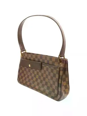 LOUIS VUITTON Aubagne Damier Ebene Shoulder Bag - Brown