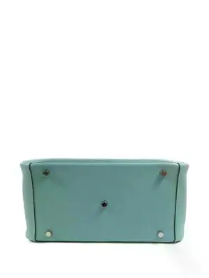Hermès Lindy 30 Leather Tote Bag - Blue