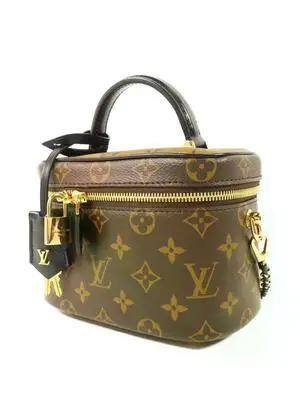 LOUIS VUITTON Vanity Pm Monogram Handbag - Brown