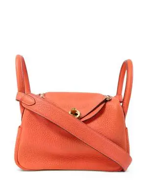 Hermès Mini Lindy Tote Bag - Orange