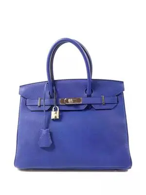 Hermès 30 Togo Tote Bag - Blue