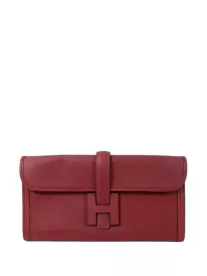 Hermès Jige Elan Clutch Bag - Red