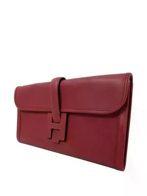 Hermès Jige Elan Clutch Bag - Red
